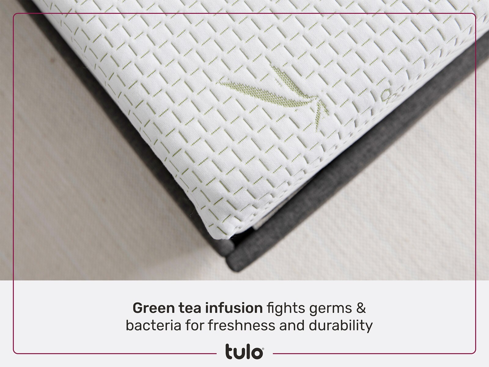 Tulo Bamboo 8" Medium Green Tea Memory Foam Mattress | Mattress Firm