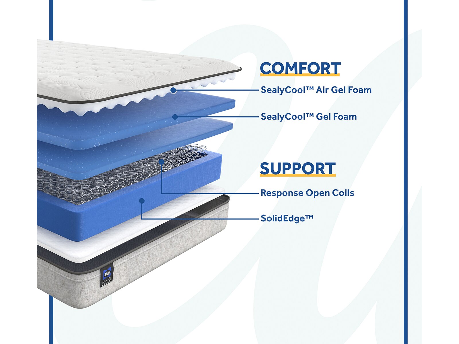 Sealy Essentials™ Winter Green 12" Medium Euro Top Mattress | Mattress Firm