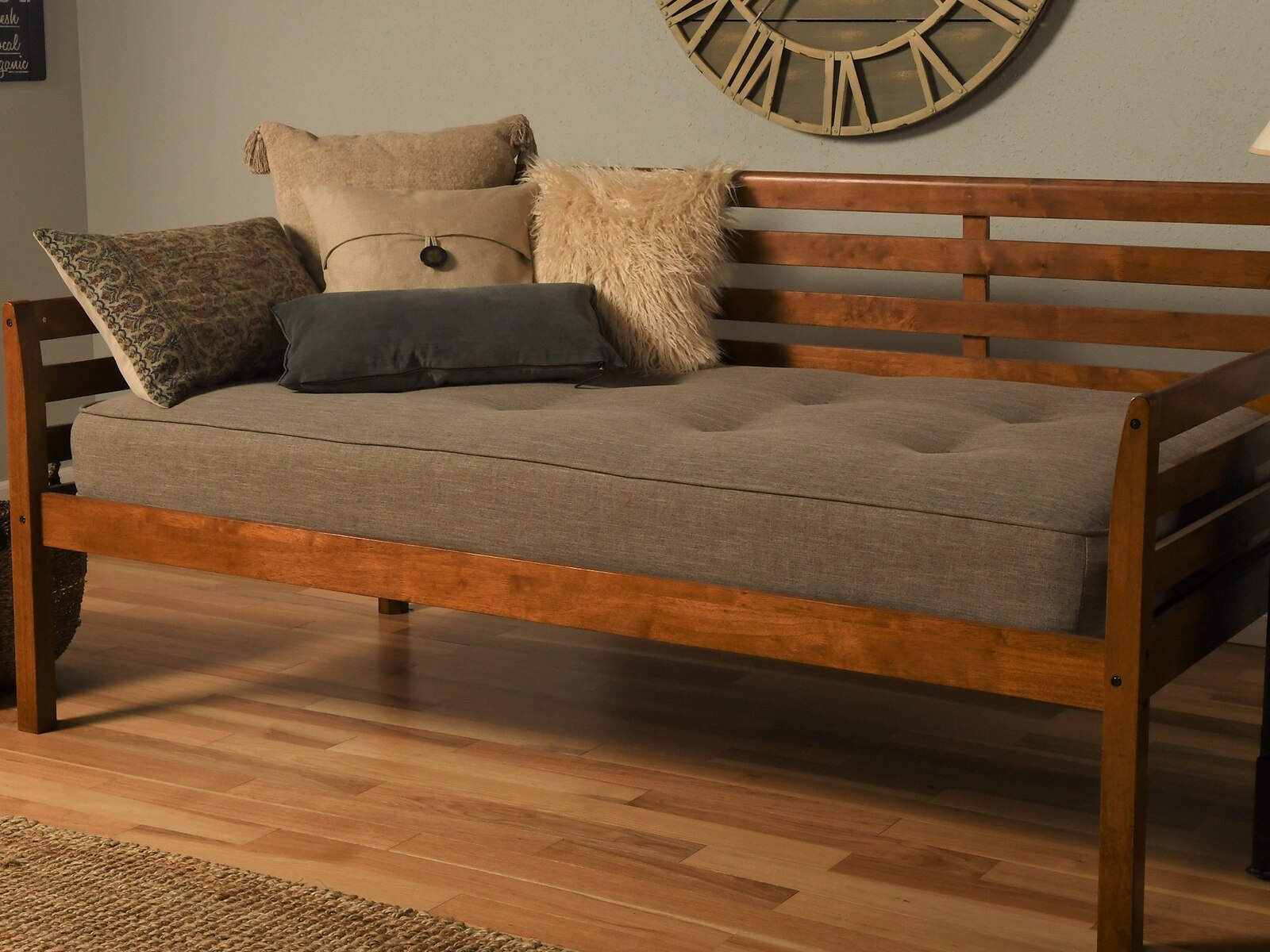 Kodiak Boho Daybed W/ Linen Stone Mattress | MattressFirm