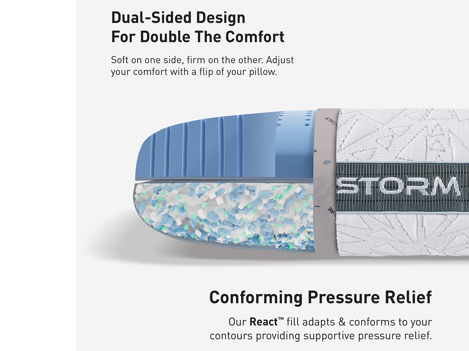 Bedgear Storm Cuddle Curve Performance Pillow | Mattress Firm